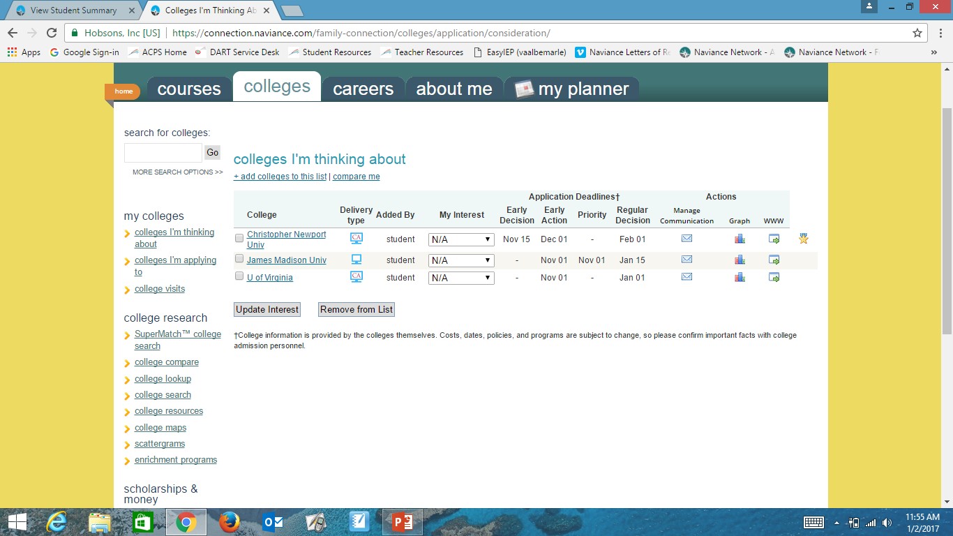 County schools look to streamline college, career planning with Naviance