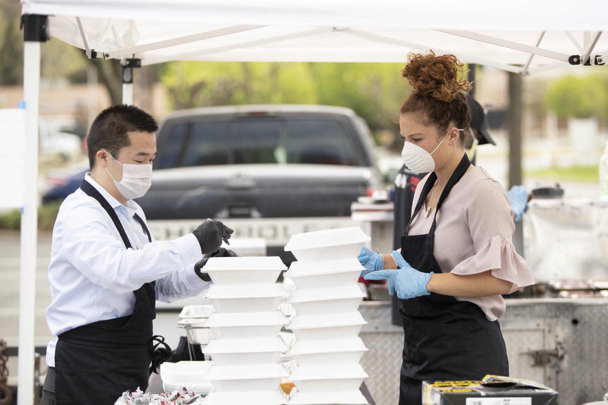 Companies partner to feed first responders and hospital staff